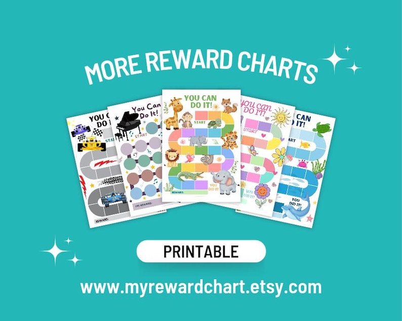 Whale Reward Chart: Under the Sea Toddler Habit Tracker (PDF, PNG, JPG ...
