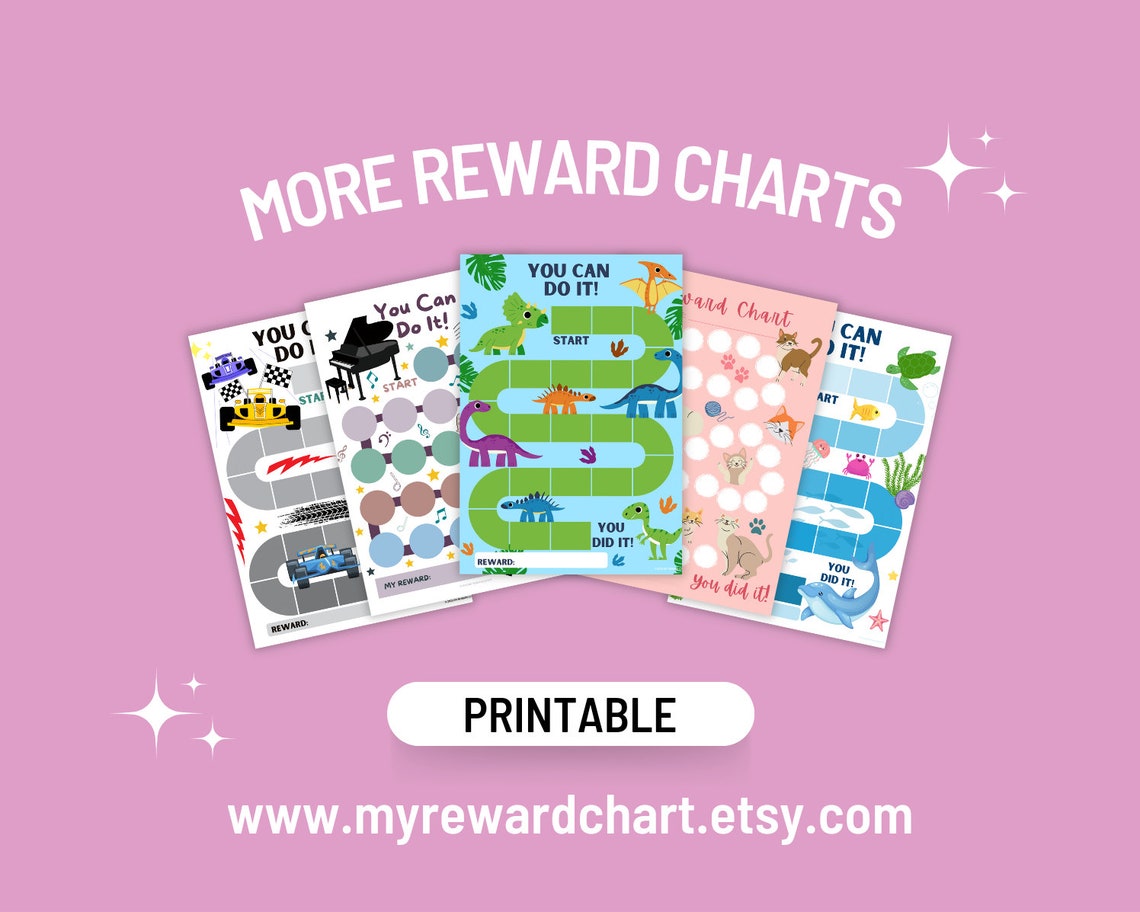 Kids Printable Reading Chart, Reading Reward Chart, Kids Reward Chart ...