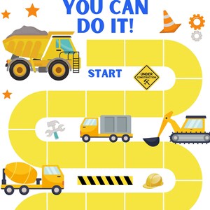 Printable Vehicle Reward Chart for Boys: Potty Training, Classroom ...