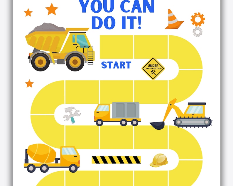 Printable Vehicle Reward Chart for Boys: Potty Training, Classroom ...