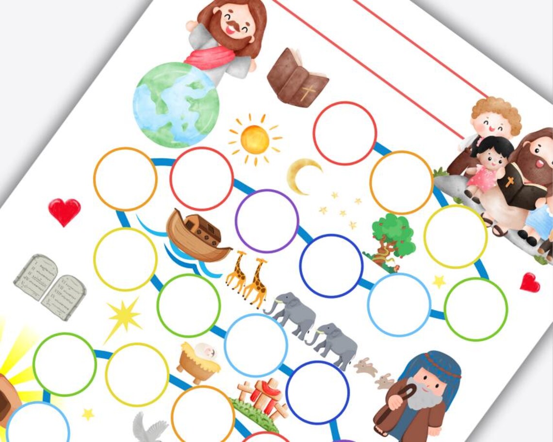 Jesus Reward Chart, Bible Reading Tracker, Church School Chart ...
