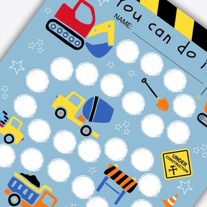 Printable Reward Chart, Truck Reward Chart, Potty Training Chart for ...
