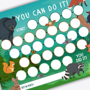 Woodland Animal Reward Chart for Children, Preschool Classroom Forest ...
