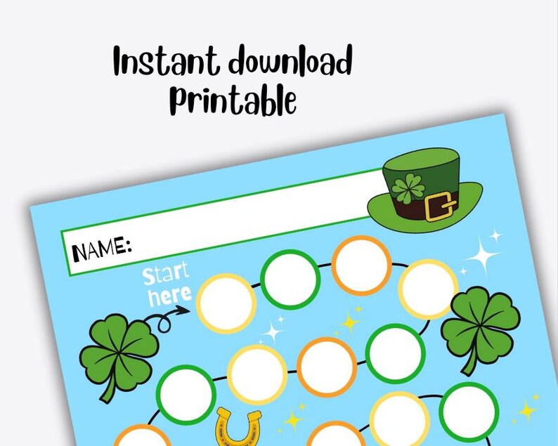 Leprechaun Reward Chart: St. Patrick's Day Kids Activity (PDF) - Etsy