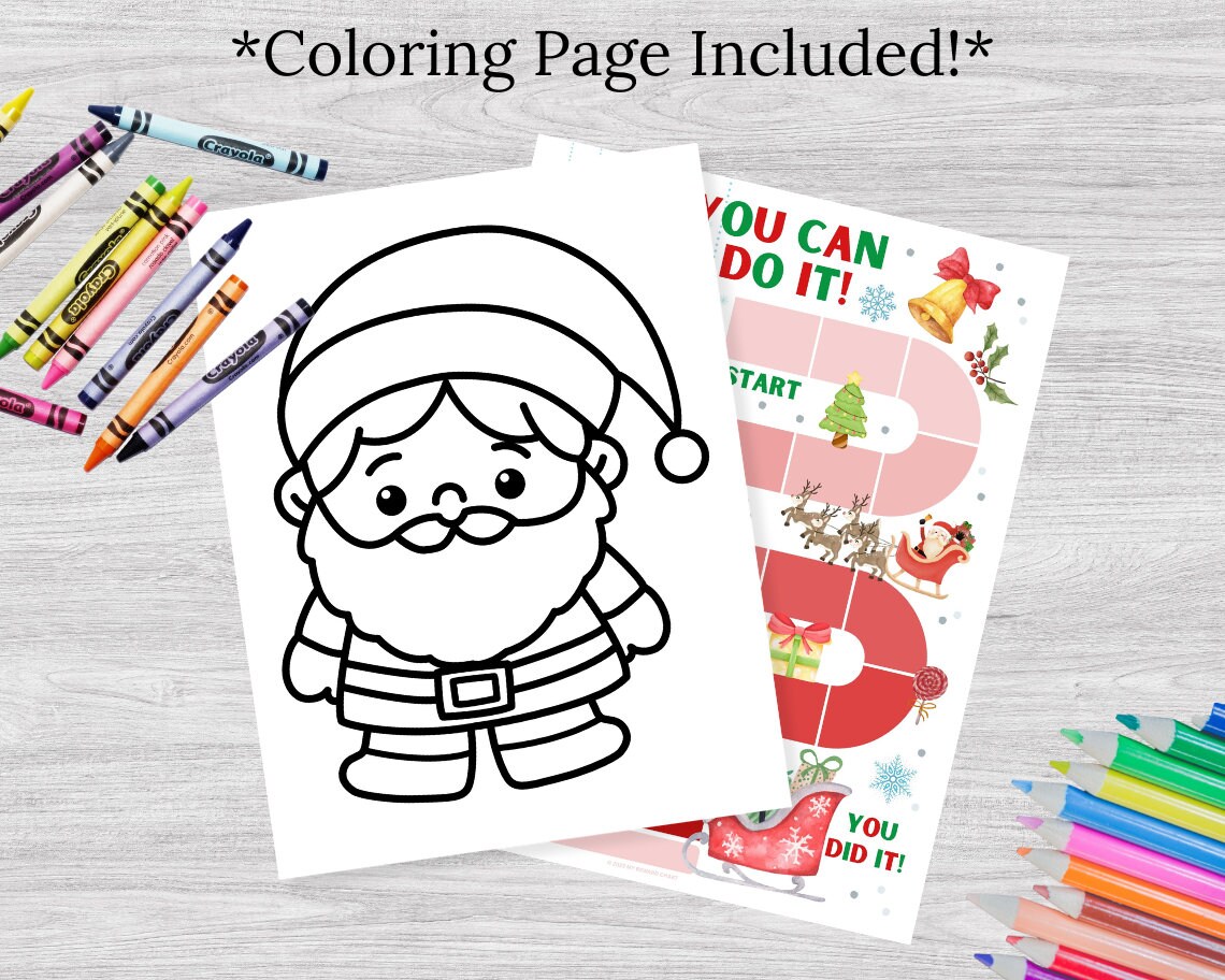 Christmas Santa Reward Chart: Kids Potty Training (printable PDF) - Etsy
