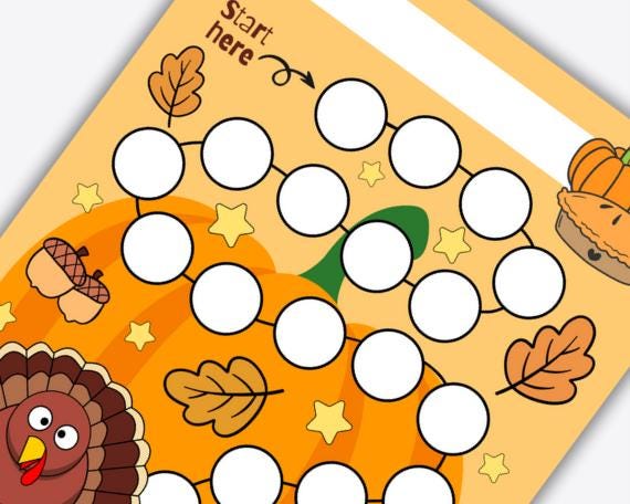 Fall Turkey Reward Chart: Thanksgiving Potty Training (printable) - Etsy