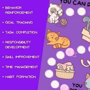 Kitty Cat Potty Training Reward Chart: Toddler Habit Tracker (printable ...