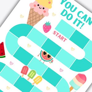 Ice Cream Sticker Chart, Summer Reward Chart, Popsicle Behavior Chart ...