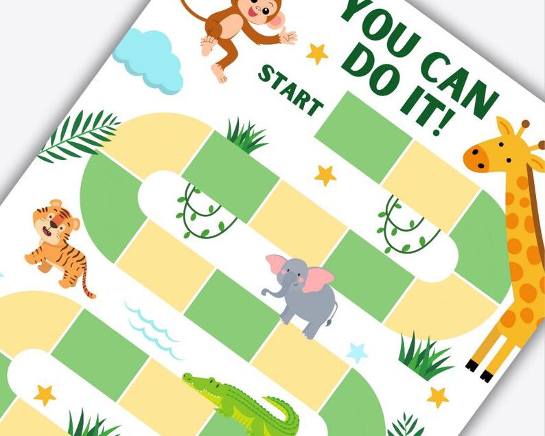 Zoo Animal Reward Chart: Potty Training, Classroom Behavior (PDF ...