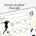 Soccer Practice Reward Chart, Kids Sticker Chart, Behavior Tracker ...