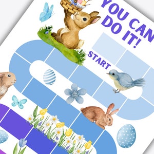 Easter Reward Chart Printable, Potty Training Chart, Behavior Chart ...