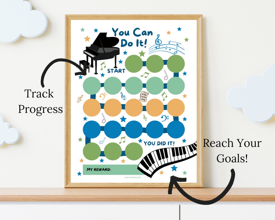 Printable Music Reward Charts for Kids - Etsy