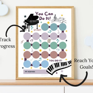 Printable Music Reward Charts, Music Practice Chart, Kids Reward Chart ...
