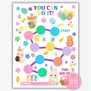 Easter Reward Chart, Kids Reward Chart, Classroom Goal Tracker, Habit ...