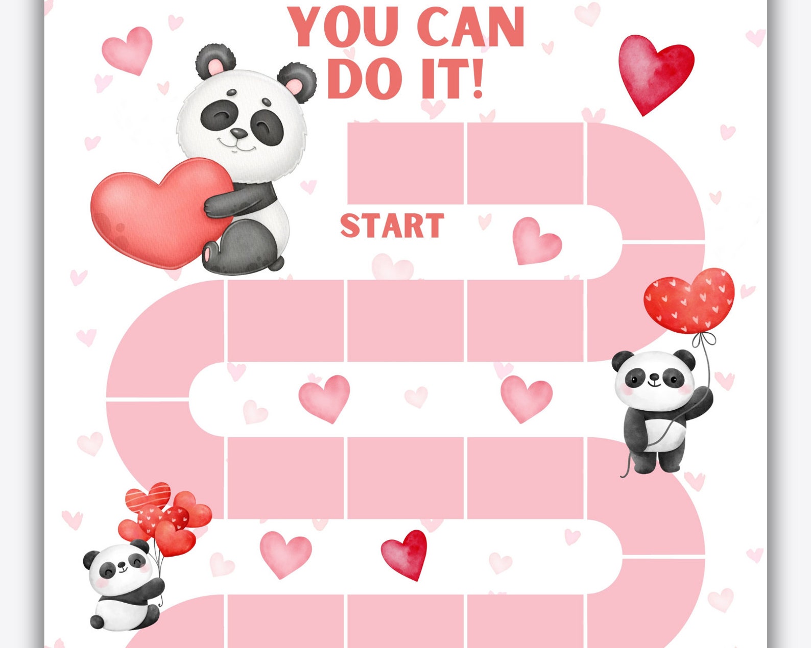 Printable Valentine Reward Chart, Kids Reward Chart, Potty Training ...