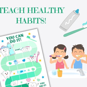 Reward Chart, Brush Your Teeth Reward Chart, Kids Reward Chart, Teeth ...