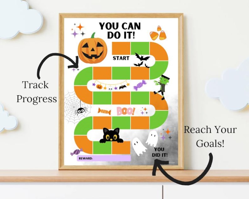 Halloween Reward Chart Printable: Spooky Classroom Behavior Incentive ...