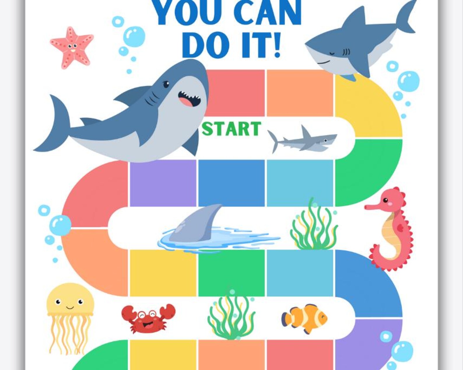 Shark Reward Chart: Ocean Theme, Potty Training, Behavior Tracker (PDF ...