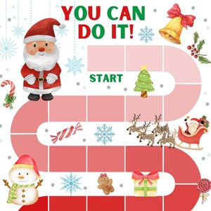 Christmas Santa Reward Chart: Kids Potty Training (printable PDF) - Etsy