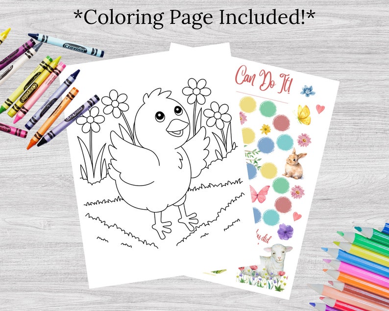 Reward Chart Printable, Kids Reward Chart, Spring Baby Animal Reward ...