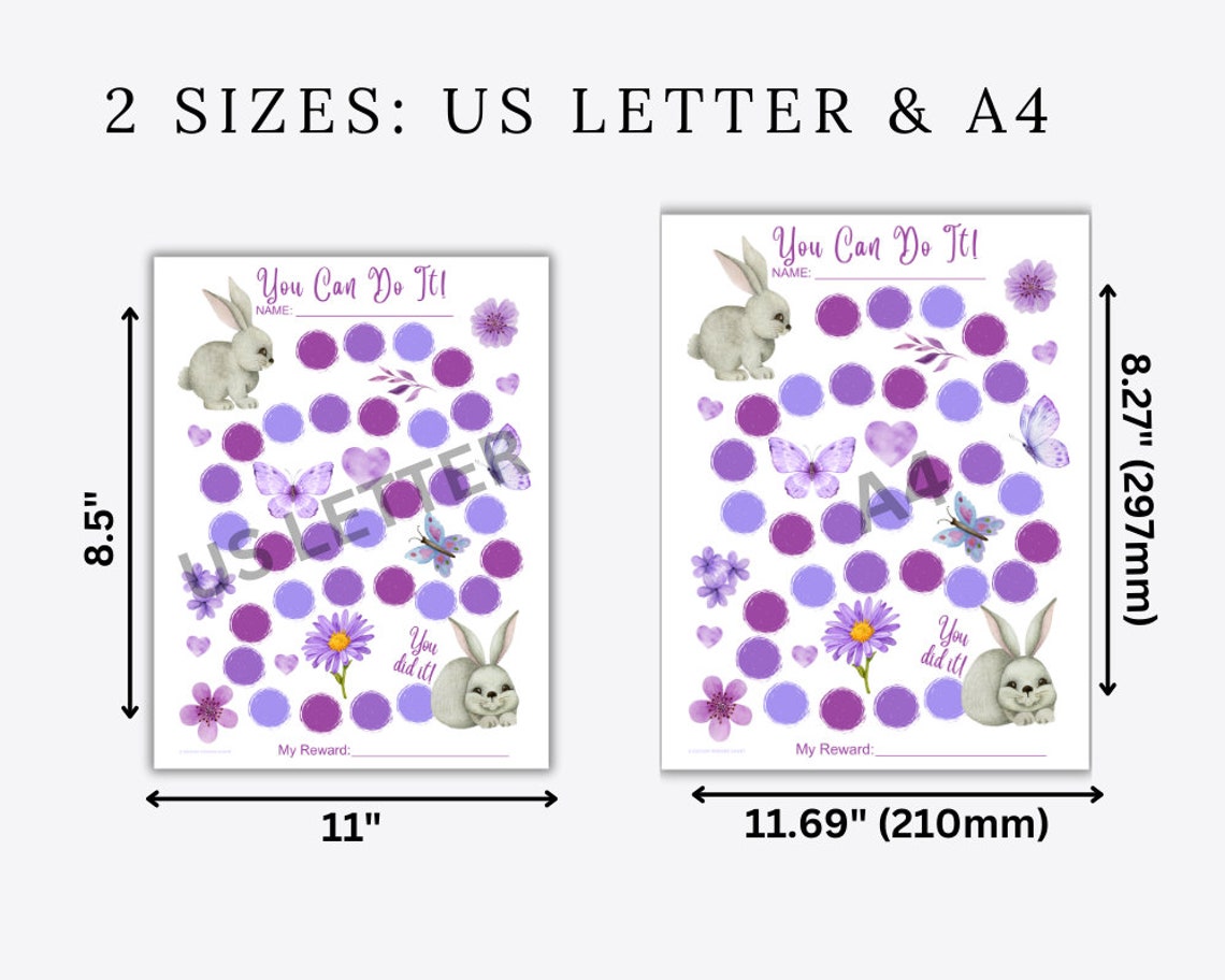 Printable Reward Chart, Easter Reward Chart, Potty Training Chart, Kids ...