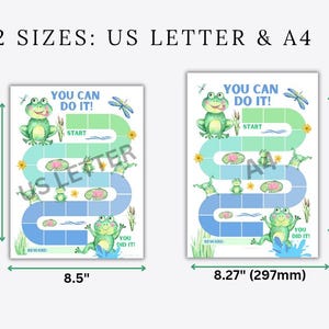 Printable Frog Reward Chart: Kids Habit & Potty Training (PDF) - Etsy