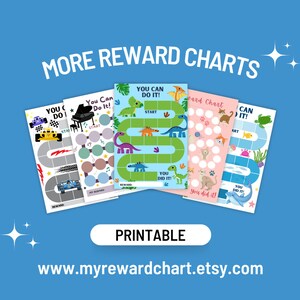 Dinosaur Reward Chart, Printable Potty Training Chart, Kids Behavior ...