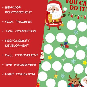Christmas Santa Reward Chart: Potty Training & Habit Tracker (PDF) - Etsy