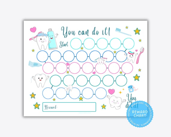 Printable Reward Chart For Brushing Teeth