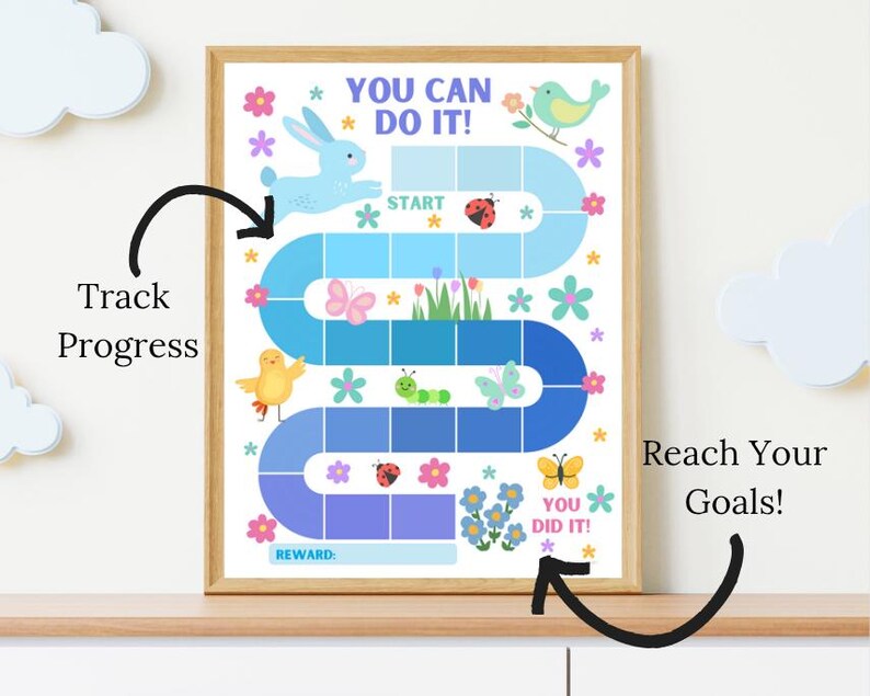 Printable Easter Reward Chart Bundle: Spring Bunny Theme (PDF Download ...