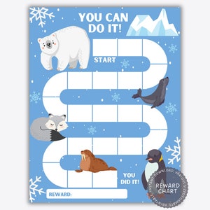 Arctic Animals Reward Chart: Winter Classroom Theme (digital Download ...