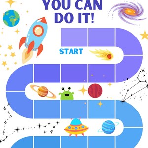 Space Sticker Chart, Outer Space Reward Chart, Kids Reward Chart ...