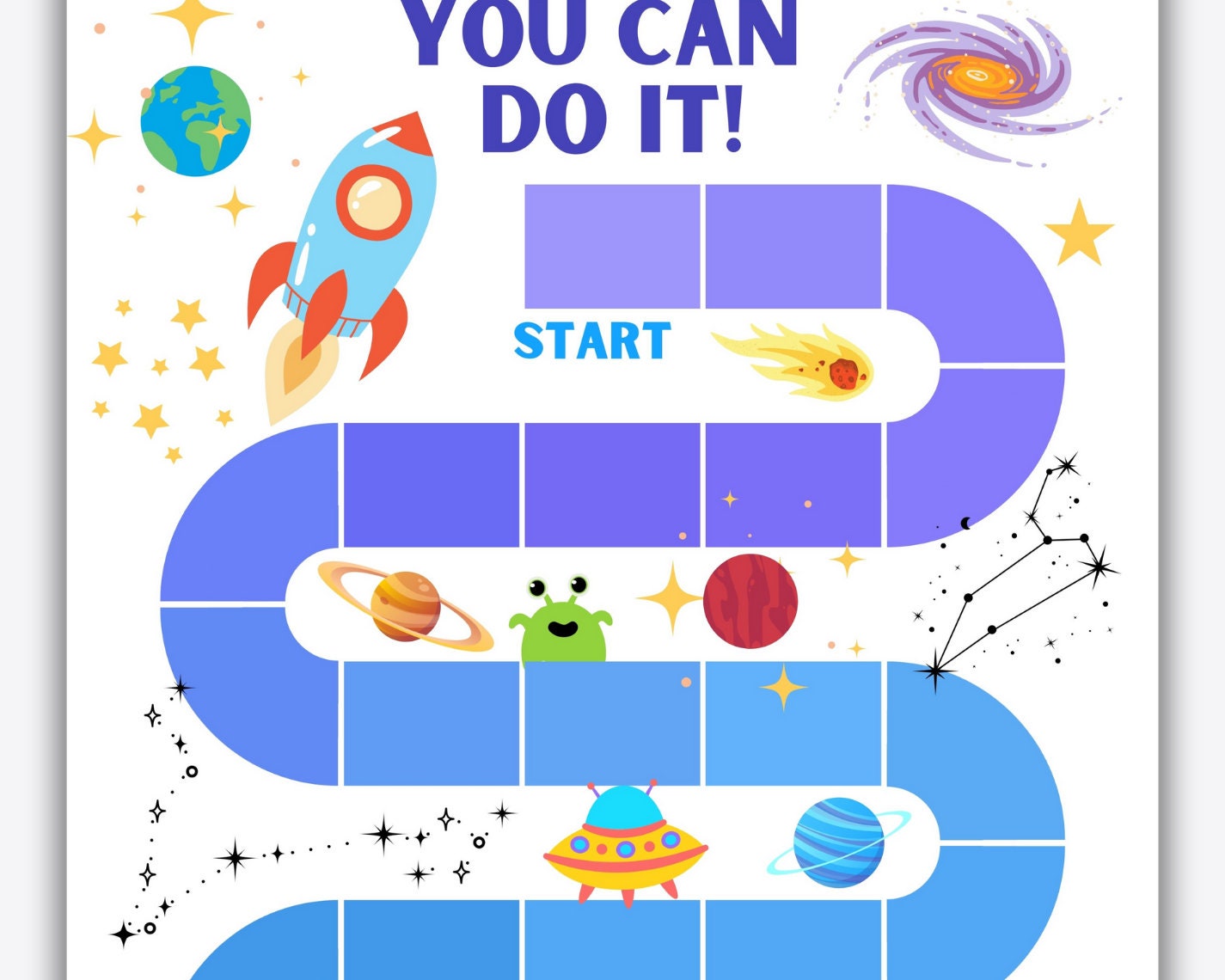 Space Sticker Chart, Outer Space Reward Chart, Kids Reward Chart ...