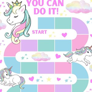 Unicorn Reward Chart Bundle: Potty Training, Behavior Incentive (PDF ...