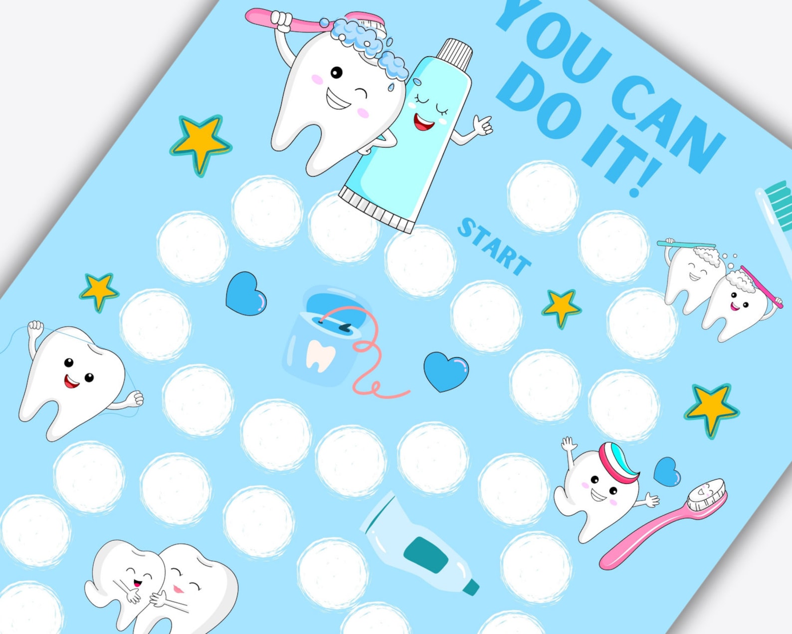 Brush My Teeth Reward Chart Printable Kids Reward Chart, Good Behavior ...