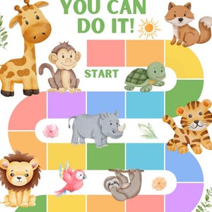 Zoo Animals Reward Chart: Kids Behavior & Potty Training (PDF) - Etsy