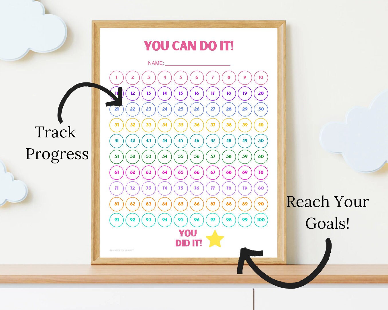 Kids Printable Reading Chart, Reading Reward Chart, Kids Reward Chart ...