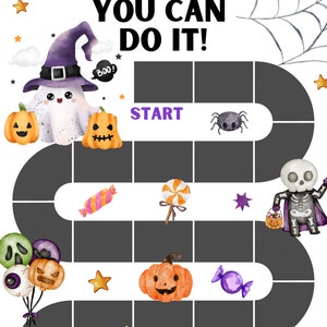 Halloween Reward Chart: Kids Fall Habit Tracker (printable PDF) - Etsy