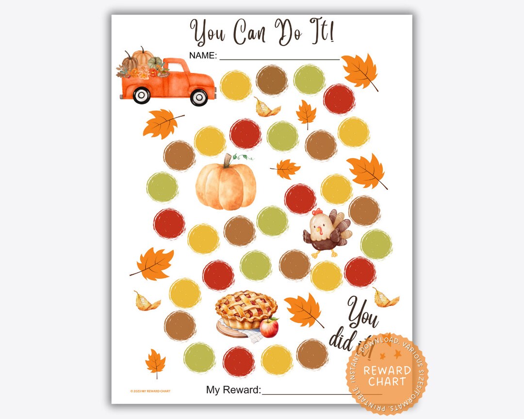 Autumn Reward Chart, Pumpkin Class Reward Chart, Pumpkin Reward Chart ...