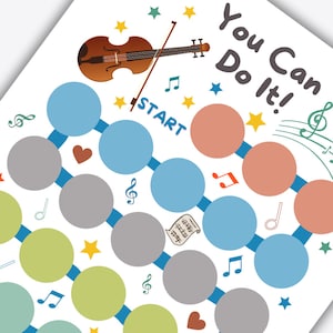 Printable Violin Practice Reward Chart (digital Download) - Etsy