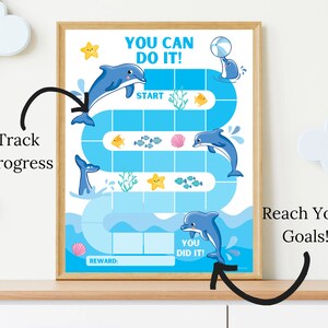 Printable Ocean Animal Reward Charts, Kids Behavior Chart, Instant ...