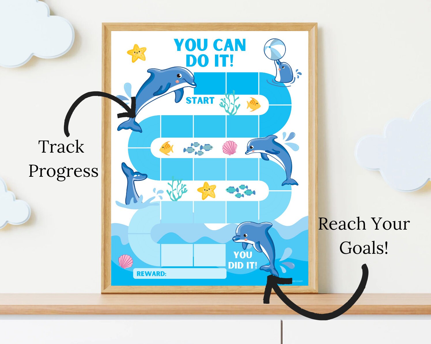 Printable Ocean Animal Reward Charts, Kids Behavior Chart, Instant ...