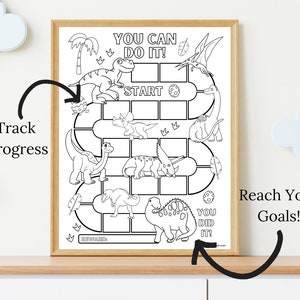 Printable Coloring Reward Chart Bundle: Kids' Habit Tracker (digital ...
