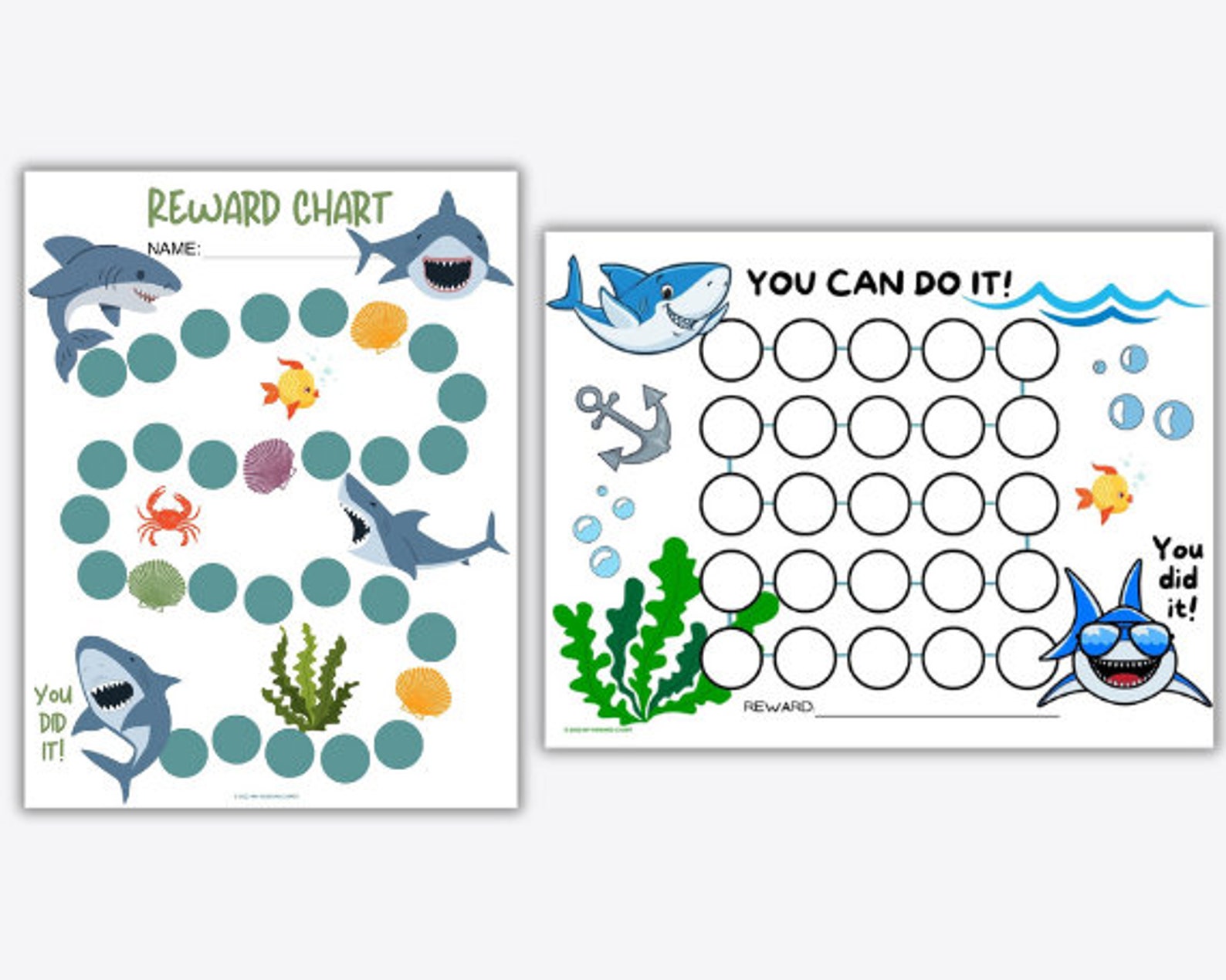 Shark Reward Charts, Home Classroom, Good Behavior Incentive, Potty ...