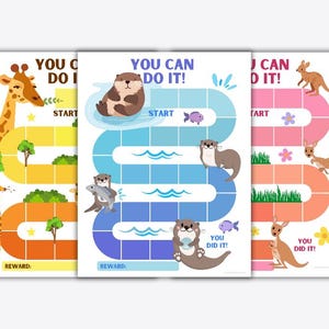 Printable Zoo Animal Reward Chart, Bundle, Jungle Reward Chart, Zoo ...