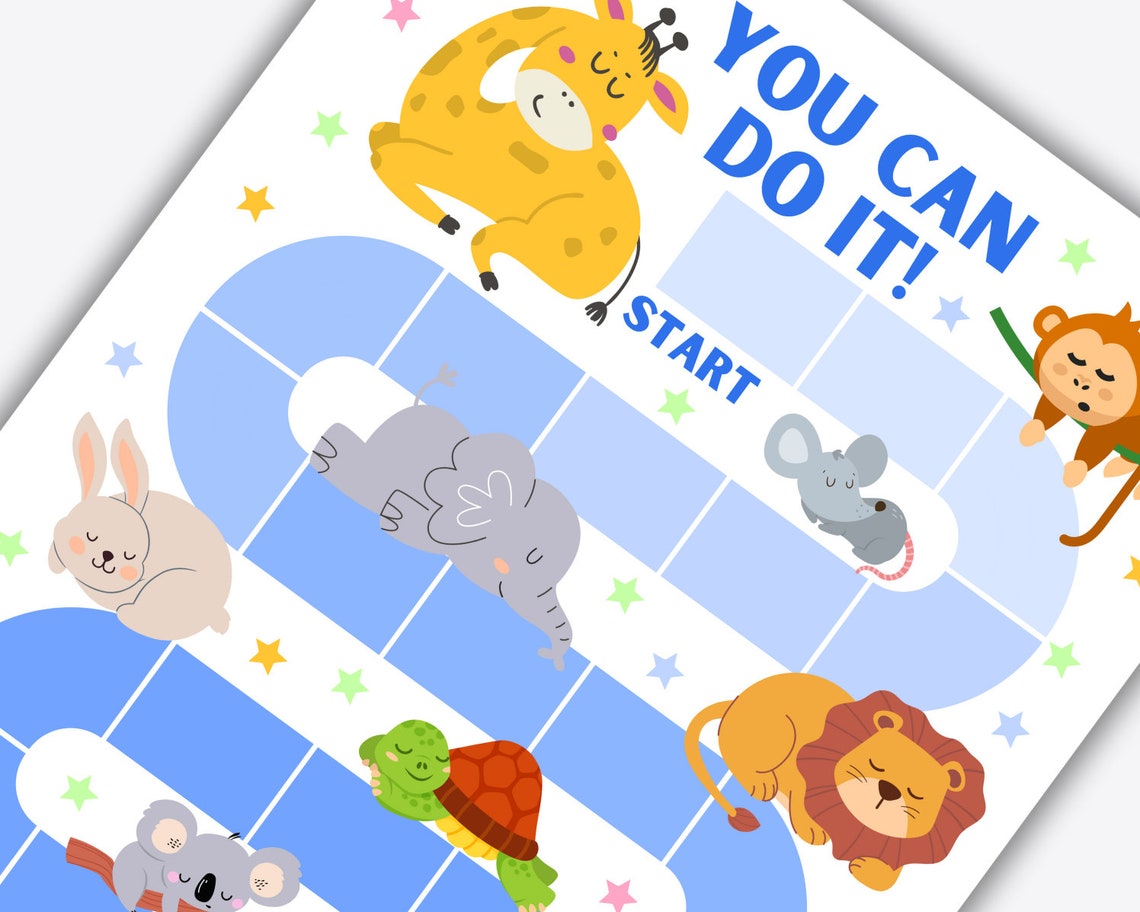Sleep Reward Chart, Goodnight Reward Chart for Toddlers, Toddler ...