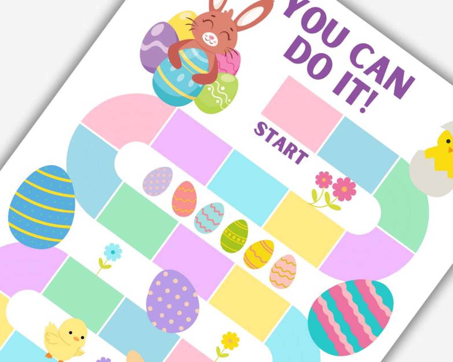 Printable Easter Bunny Reward Chart: Potty Training, Behavior (PDF) - Etsy