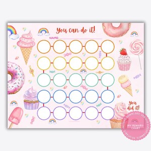 Girls Potty Training Chart Bundle, Fairy Dragon Reward Chart, Unicorn ...