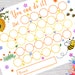 Printable Bee Reward Chart, Honey Bee Behavior Chart, Reward Chart Kids ...