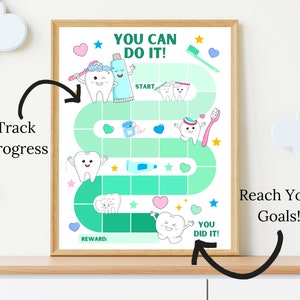 Reward Chart, Brush Your Teeth Reward Chart, Kids Reward Chart, Teeth ...
